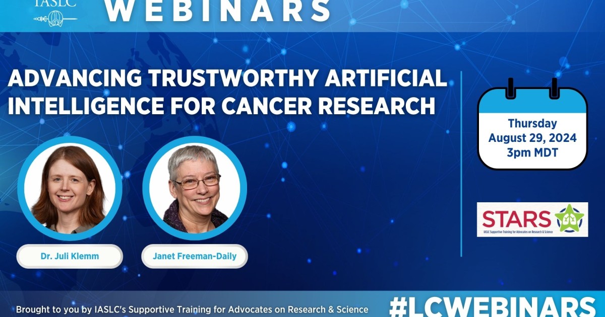 Advancing Trustworthy Artificial Intelligence for Cancer Research | IASLC